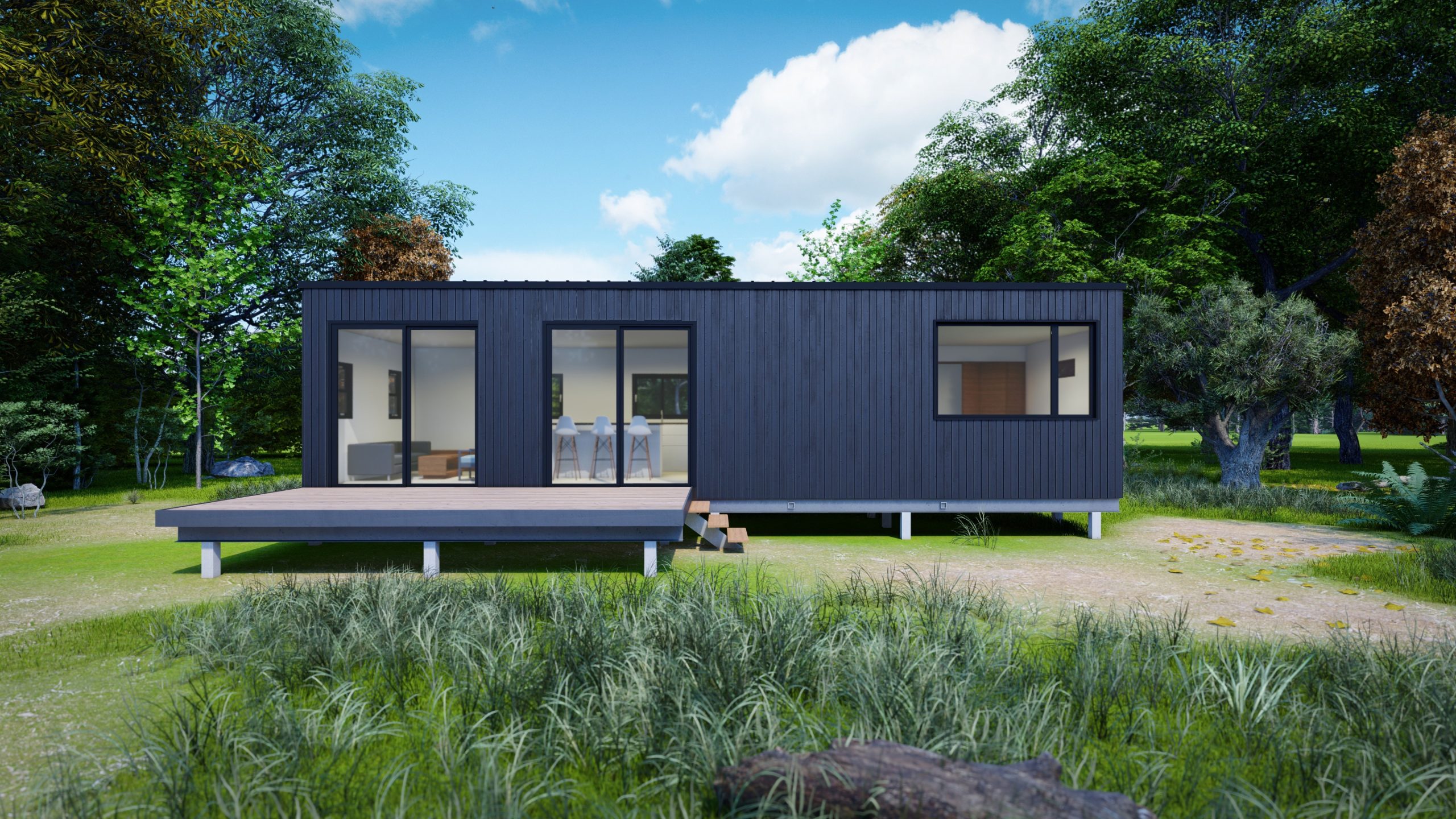 12m x 4.1m Flat Pack Modular Home | The Dawn | Modular Sales